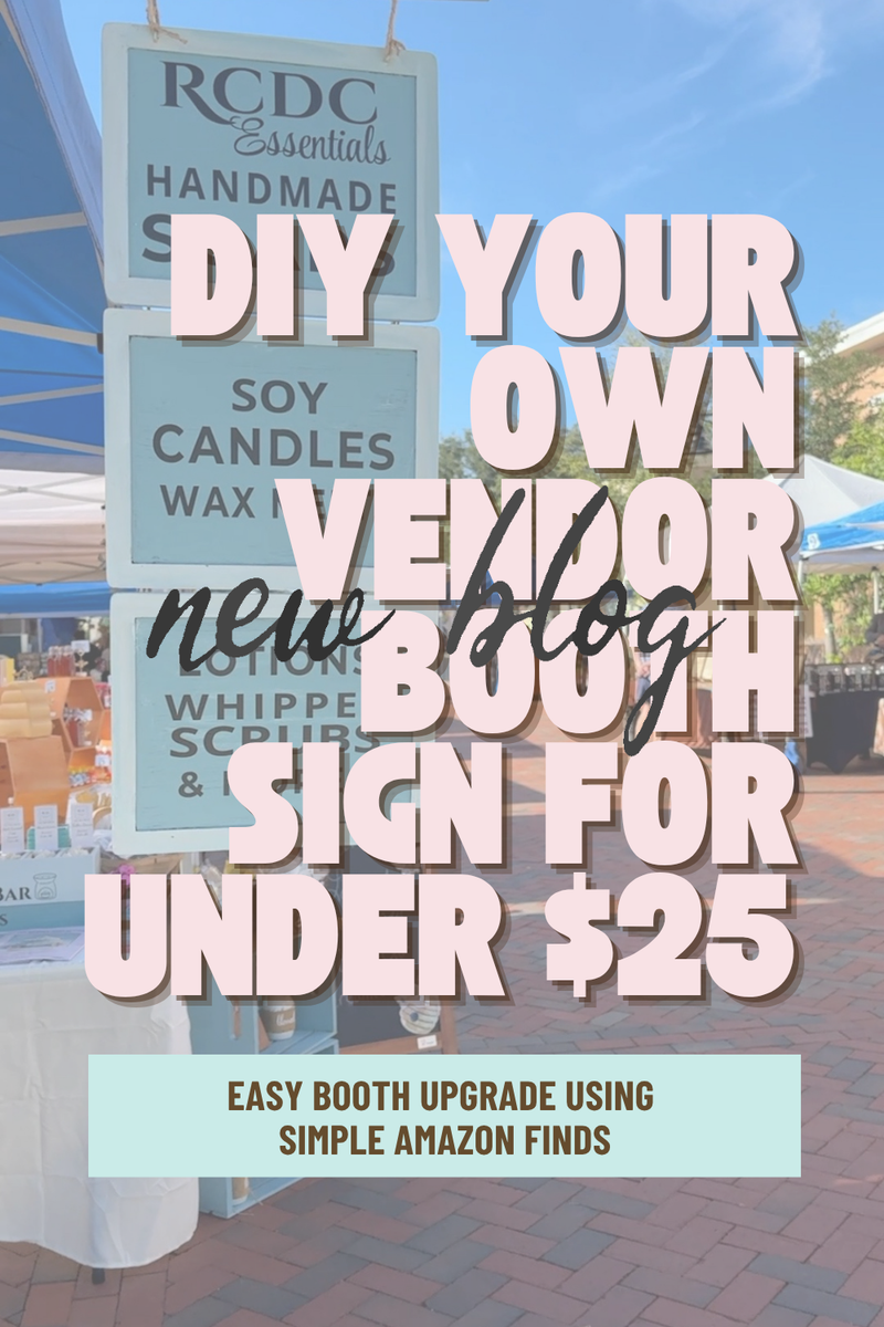 🪴 Easy DIY Market Vendor Booth Sign (Craft Fair Must-Have) – RCDCessentials